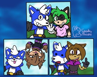 Custom Sonic Fullbody Art OC Commissions made to Order - Etsy