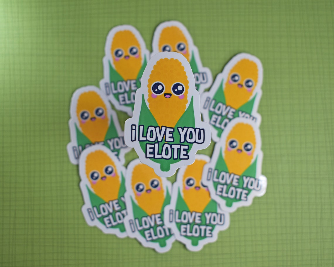 I Love You ELOTE Sticker - Etsy