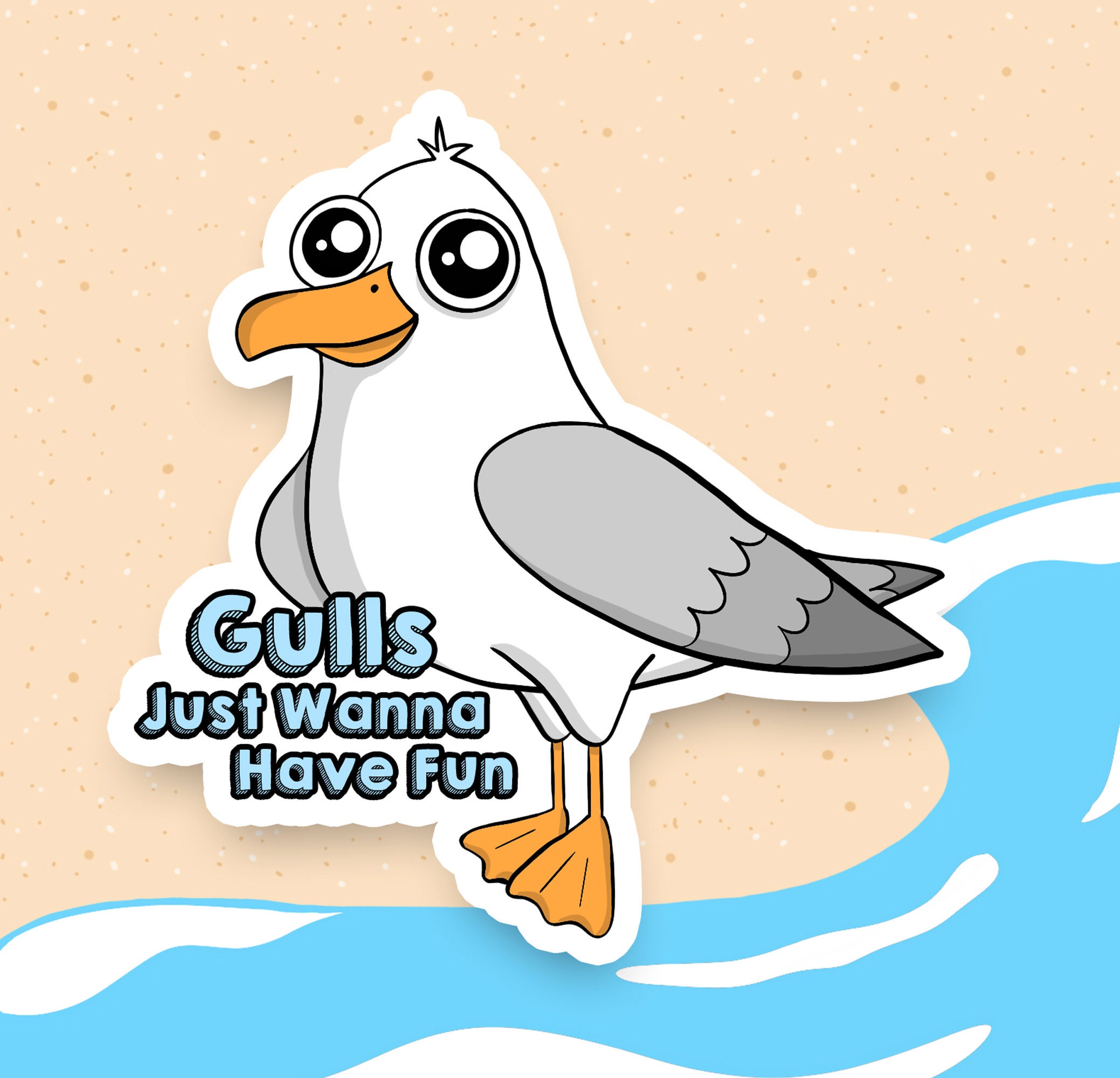 Cute Seagull Clipart