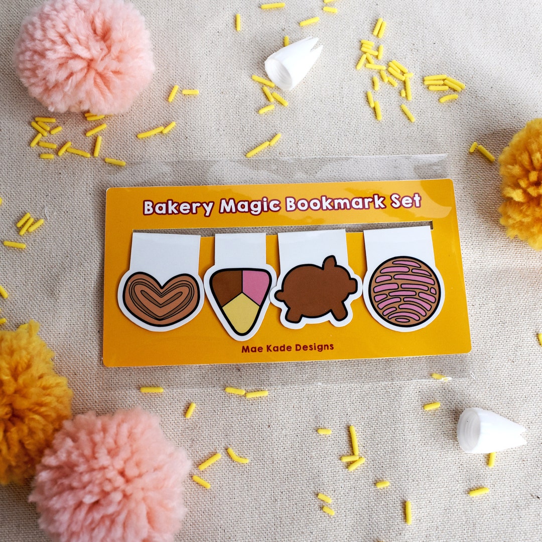 Bakery Magic Pan Dulce Magnetic Bookmarks Set of 4 - Etsy