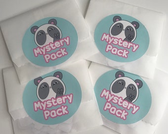 Mystery Sticker Pack Random Vinyl Decals Set, Cute Pun Laptop or Water ...