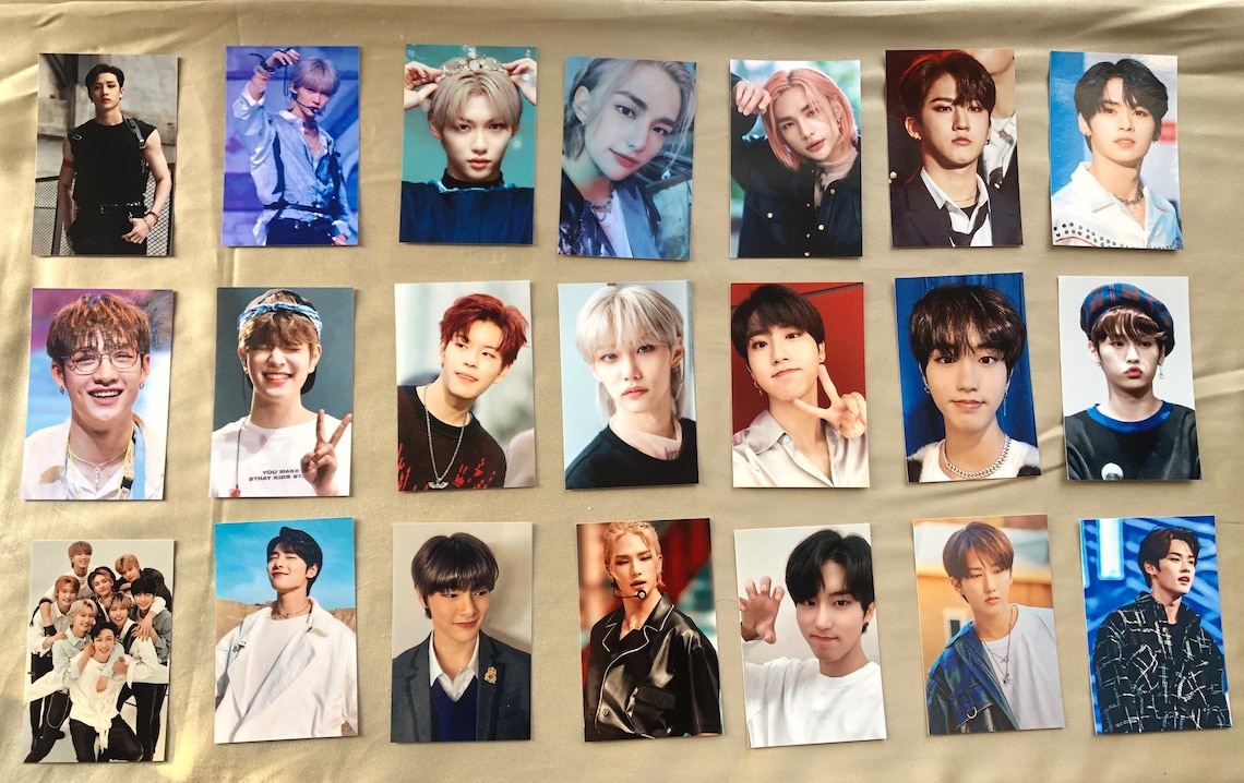 SKZ Glossy PHOTOCARDS Pack 4/8 | Etsy