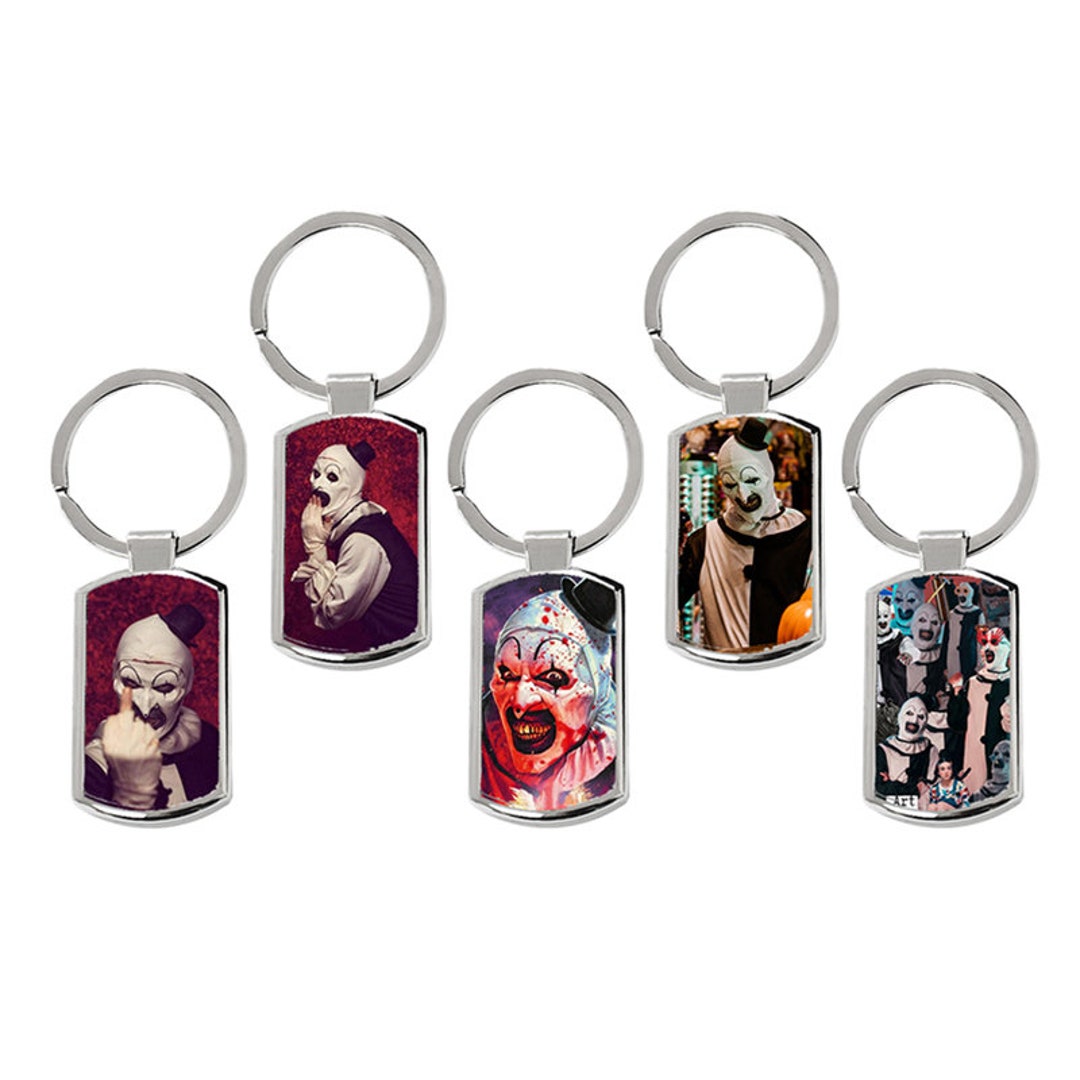 Terrifier Art the Clown Keyring Metal Keyring Oblong Keyring Rectangle ...