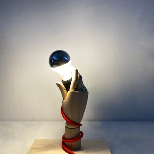 Wooden Mannequin Poseable Hand Lamp, Wall Light, Desk Lamp, Funky Lamp ...