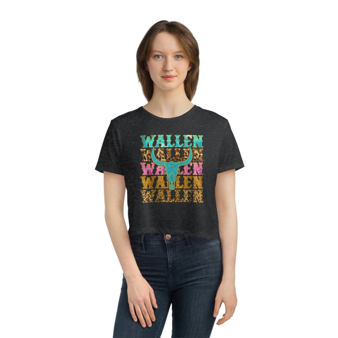 Wallen Women's Flowy Cropped Tee - Etsy