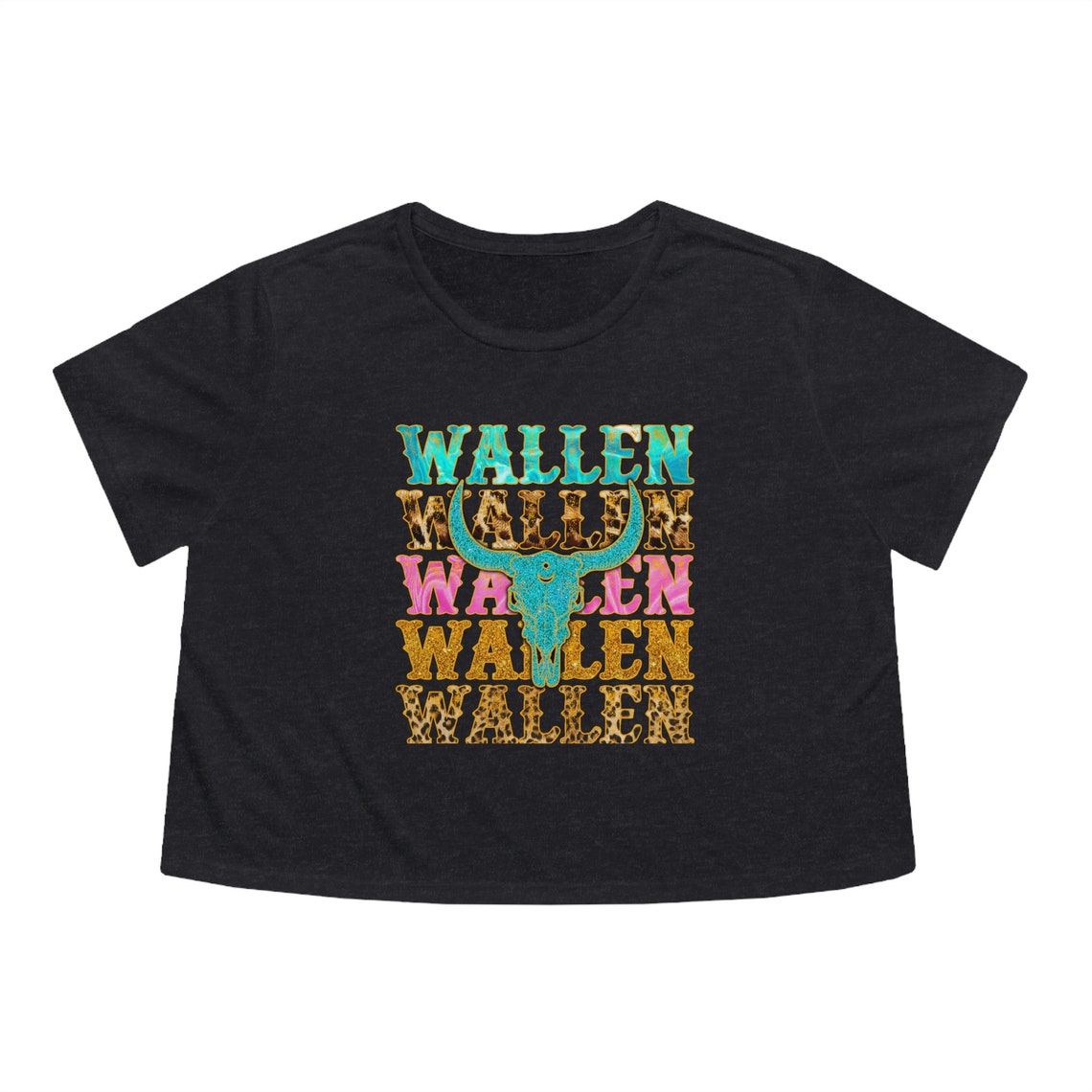 Wallen Women's Flowy Cropped Tee - Etsy