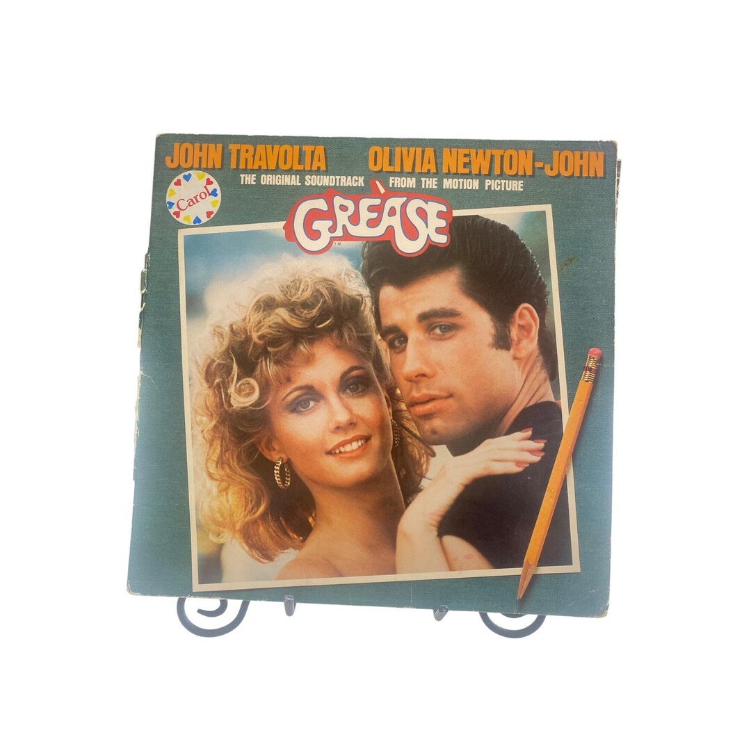 Grease Soundtrack Vinyl LP Record Album 1978 John Travolta & Olivia ...