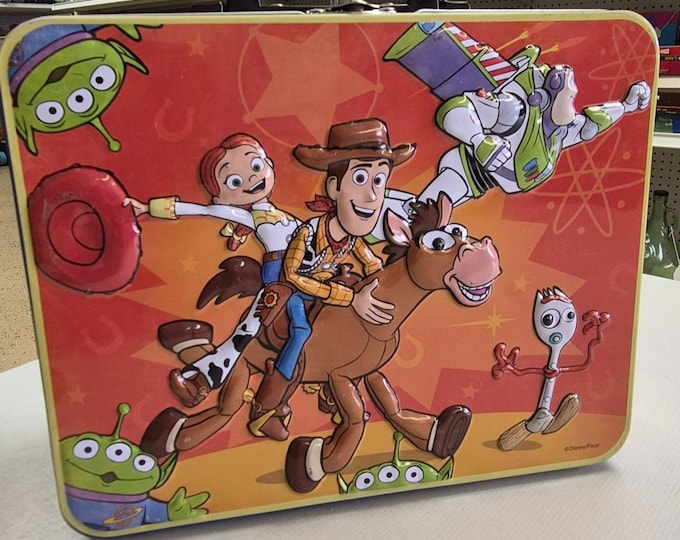 Toy Story 4 Metal Lunch Box With Handle Disney Pixar Characters - Etsy