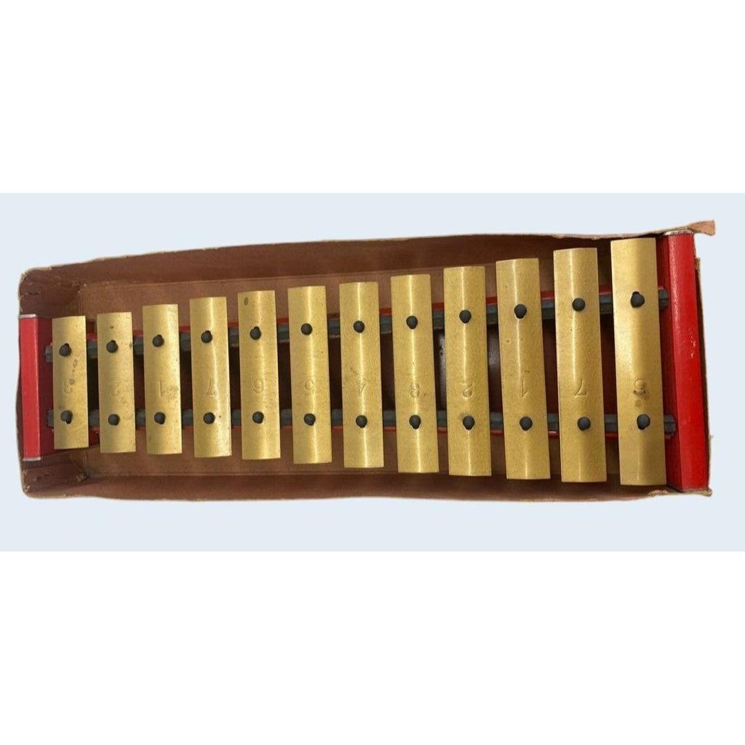 Vintage Toy Xylophone & Original Box - Etsy