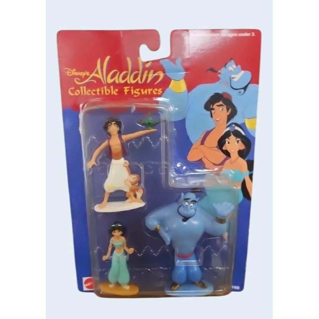 Disneys Aladdin Collectible Figures Featuring Aladdin Jasmine & Genie ...