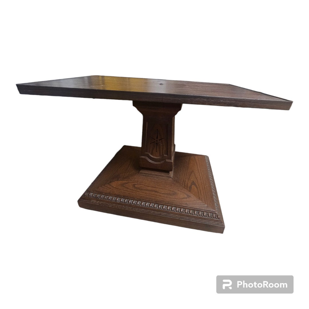 GUSDORF Vintage MCM Retro Swivel TV Stereo Game Side Table Tulip Stand ...