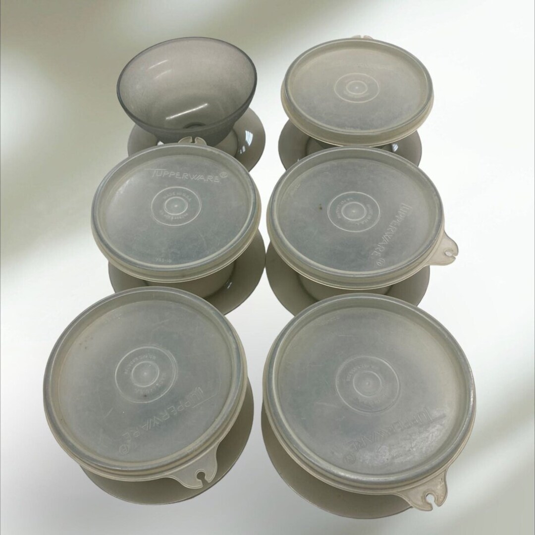 Vintage Tupperware Dessert Cups Set of 6 - Etsy