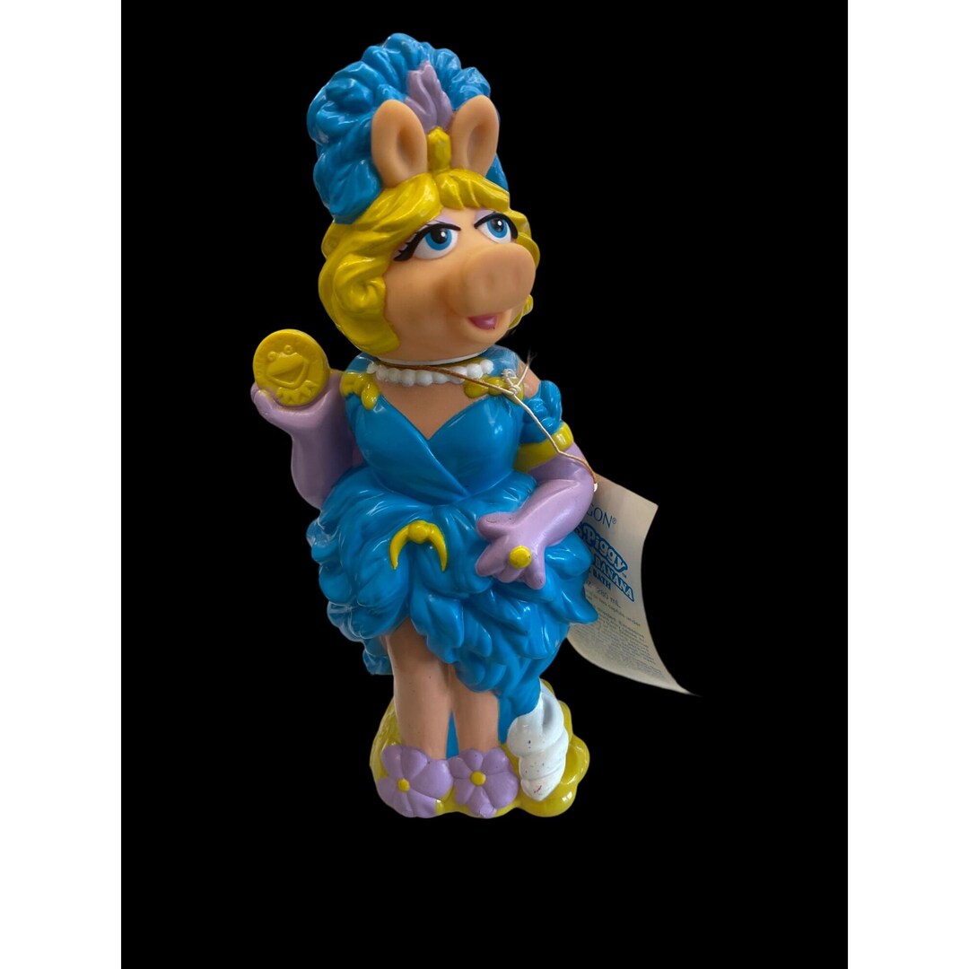 Vintage Calgon Miss Piggy Hula Bula Banana Bubble Bath Figurine Bottle ...