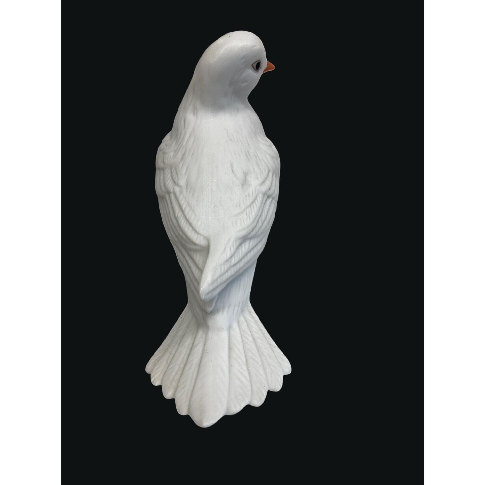 Bird Figurine Porcelain White Dove by Homco - Etsy
