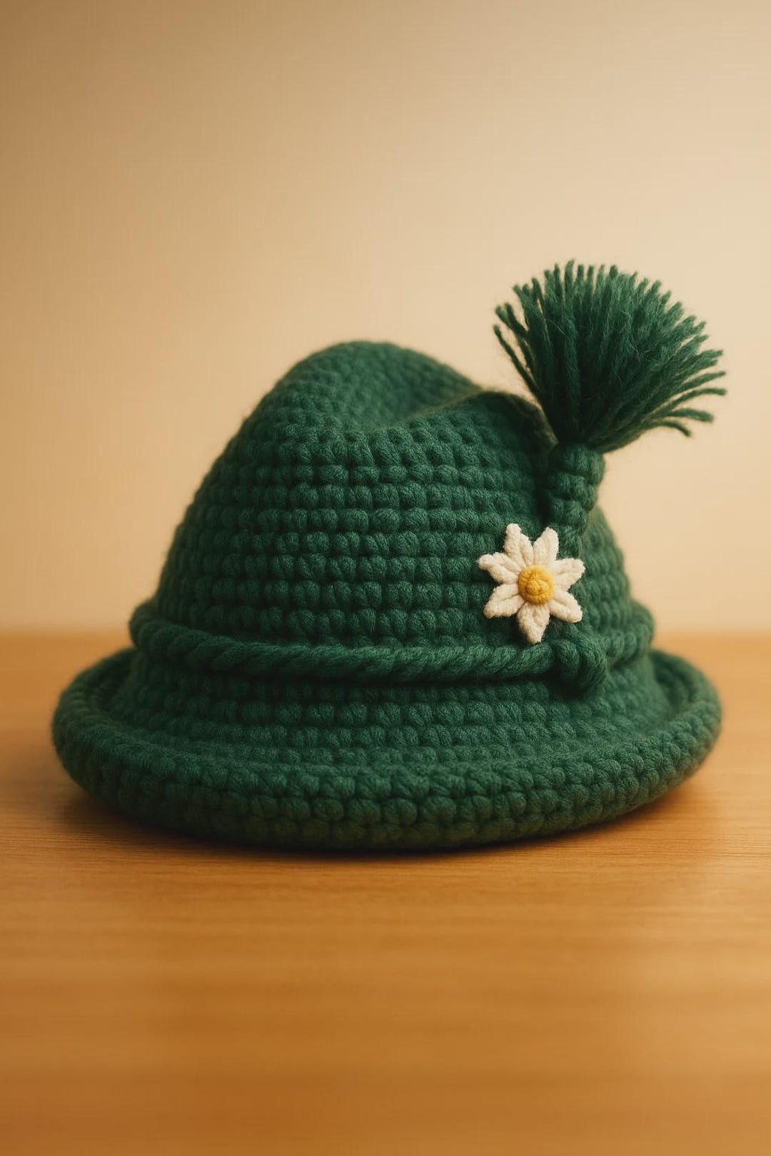 Alpine Hat Amigurumi “bavarian Tyrolean” – Handmade Crochet Oktoberfest ...