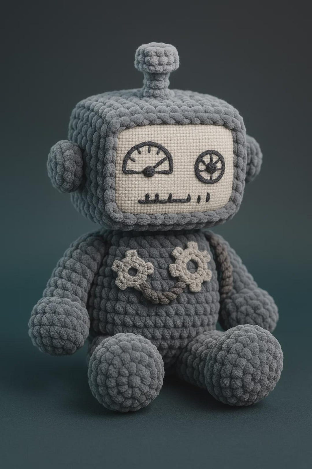 Retro Robot Amigurumi – All-yarn Crochet Plush Toy (17–20 Cm) - Etsy UK