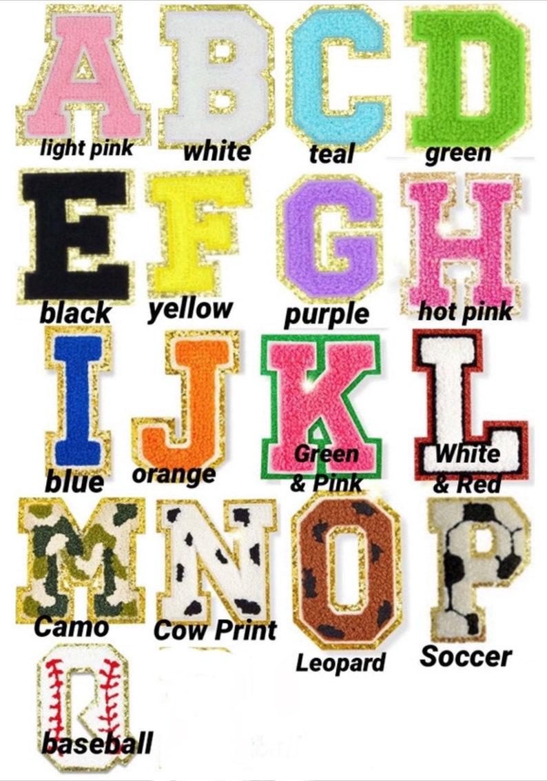 Custom Chenille Patch Sweatshirts Glitter & Chenille Varsity - Etsy