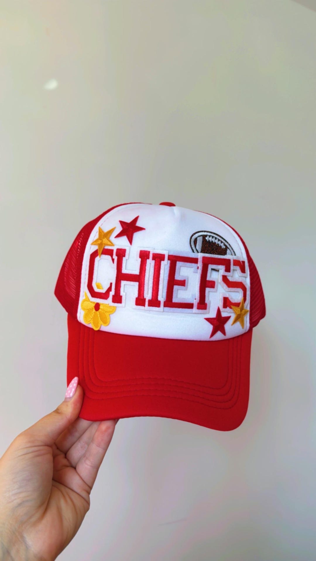 Kansas City Chiefs Trucker Hat | Chiefs Patch Trucker Hat | Trendy ...