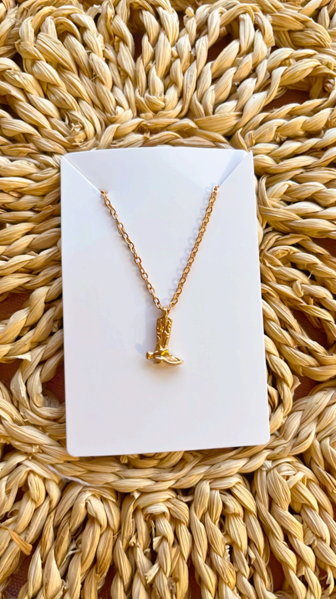 Cowgirl Necklace Gold Cowboy Boot Necklace - Etsy