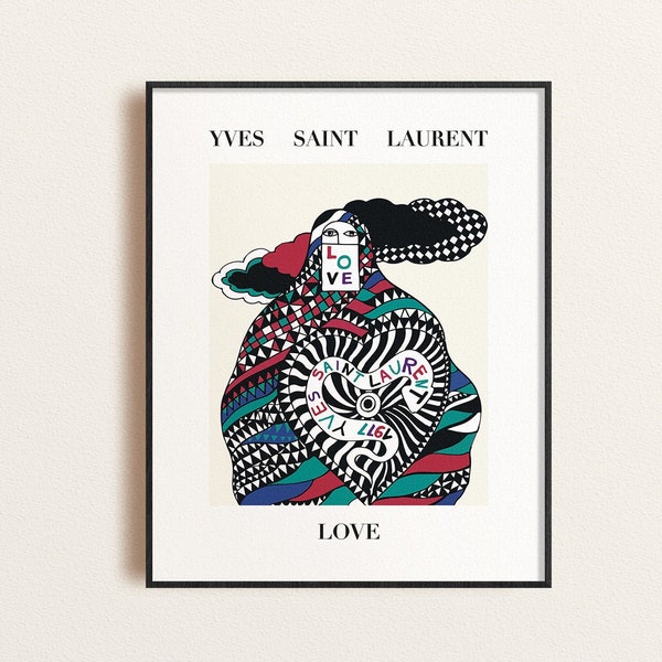 Ysl Love Posters - Etsy UK