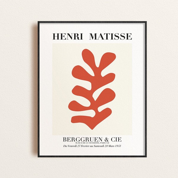 Red Coral Print - Etsy