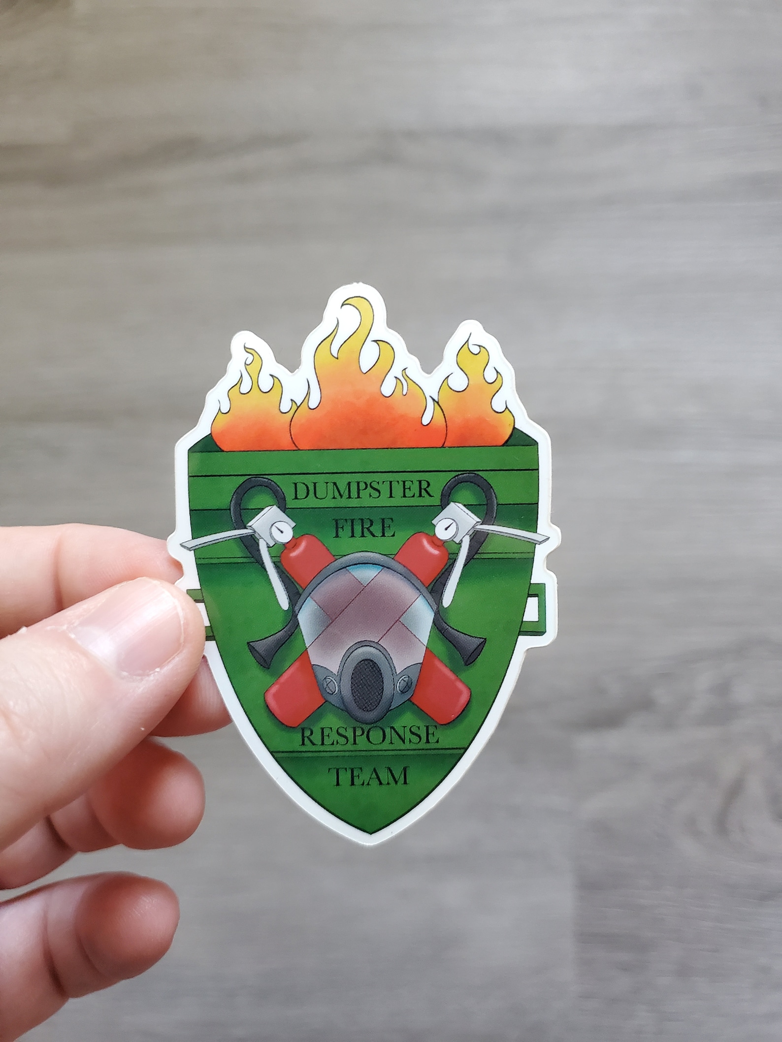 Dumpster Fire Response Team Sticker dumpster fire vinyl | Etsy
