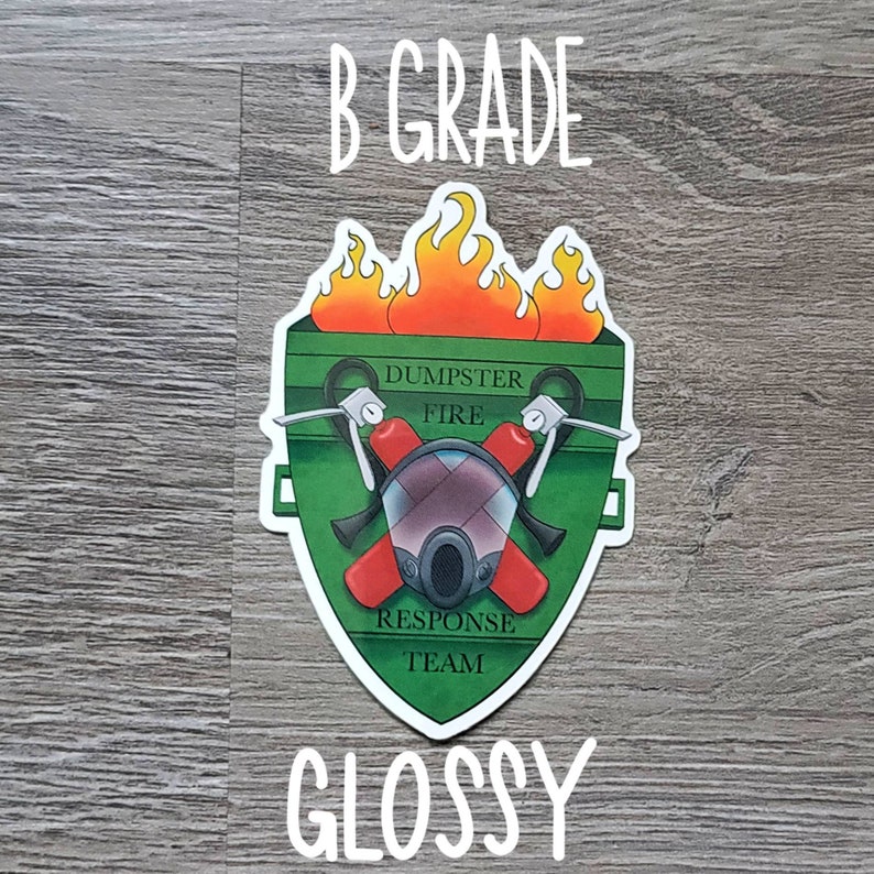 Dumpster Fire Response Team Sticker Dumpster Fire Vinyl Water Bottle ...