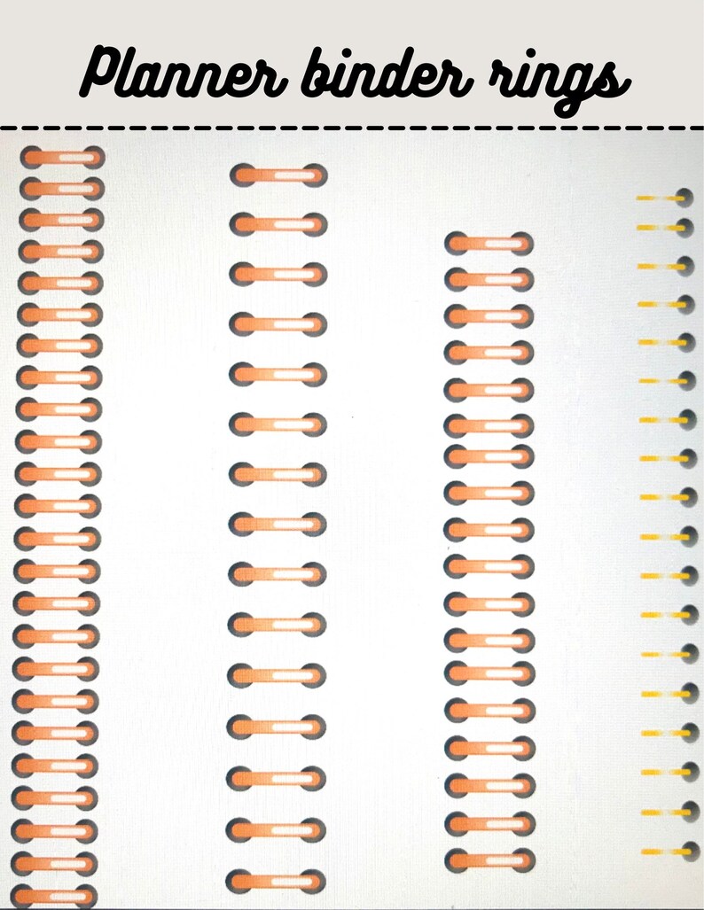 Planner Rings, Digital Notebook Rings, Journal Rings - Etsy