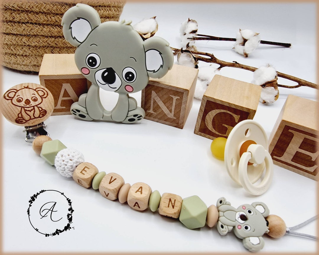 Personalized Pacifier Pacifier Clip / First Name / Baby Birth Toy Gift ...