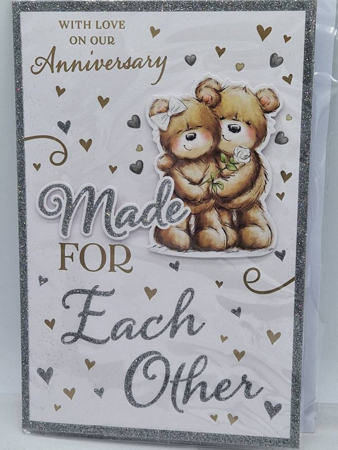 LARGE on Our ANNIVERSARY CONGRATULATIONS Card. - Etsy