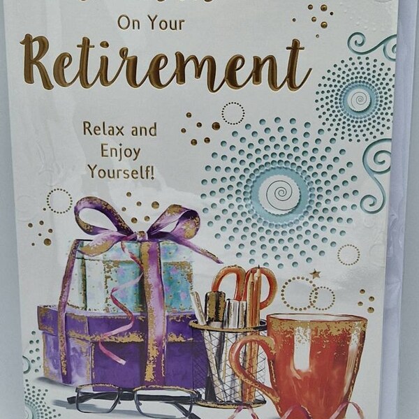 Large Retirement Card - Etsy UK