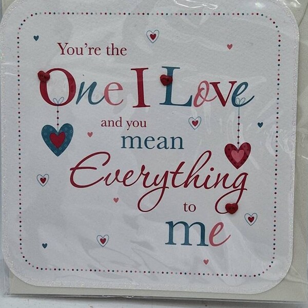 One I Love Card - Etsy UK