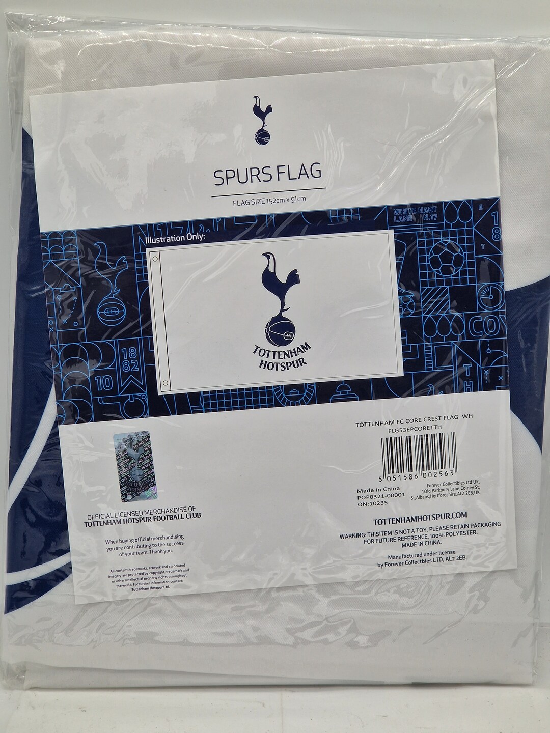 LARGE SPURS Football Club Official Crest FLAG. - Etsy UK