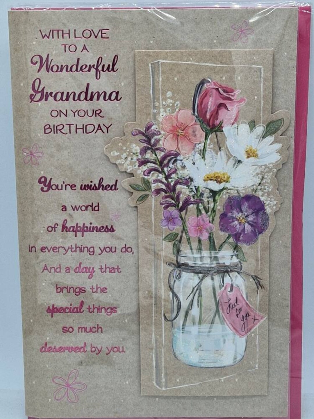 LARGE GRANDMA BIRTHDAY Card. - Etsy