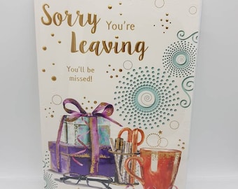 Large Leaving Card - Etsy UK