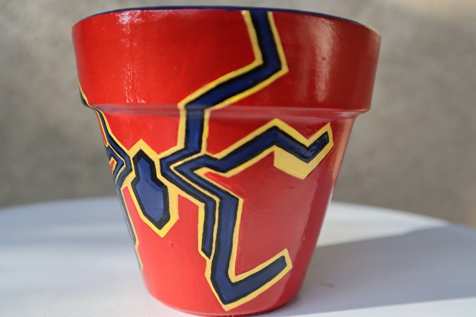 Spiderman Plant Pot | Etsy