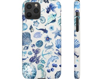 Blue Collage Phone Case - Etsy