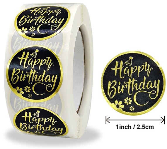 Happy Birthday Stickers for Birthdays 3 types of Happy | Etsy