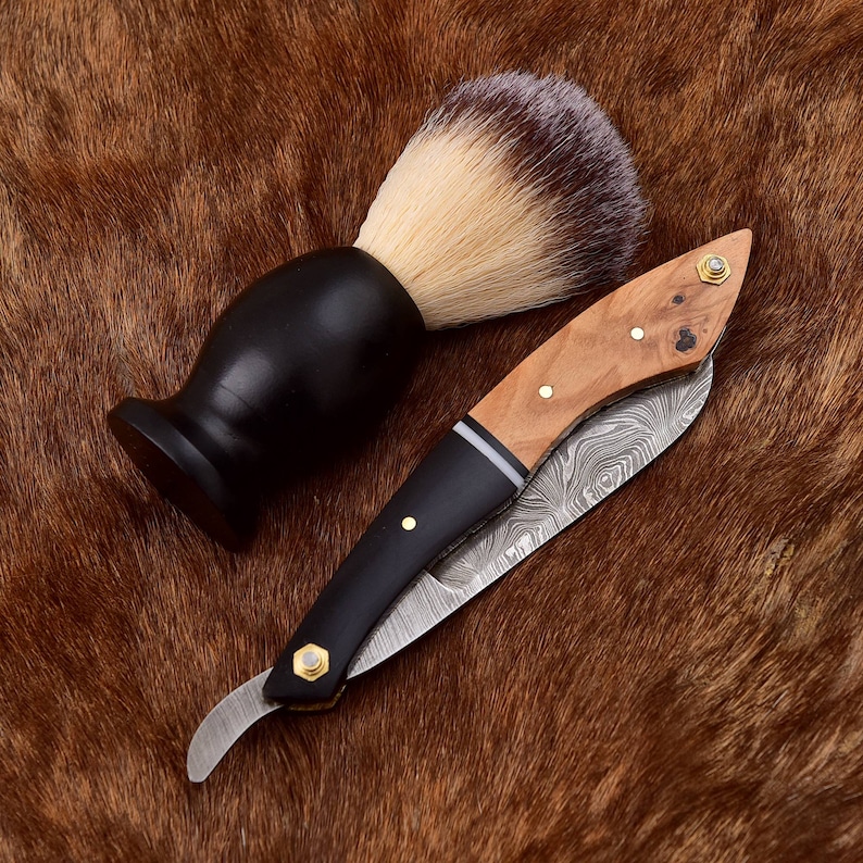 Damascus Straight Razor , Hand Made Damascus Shaving Straight Razor ...