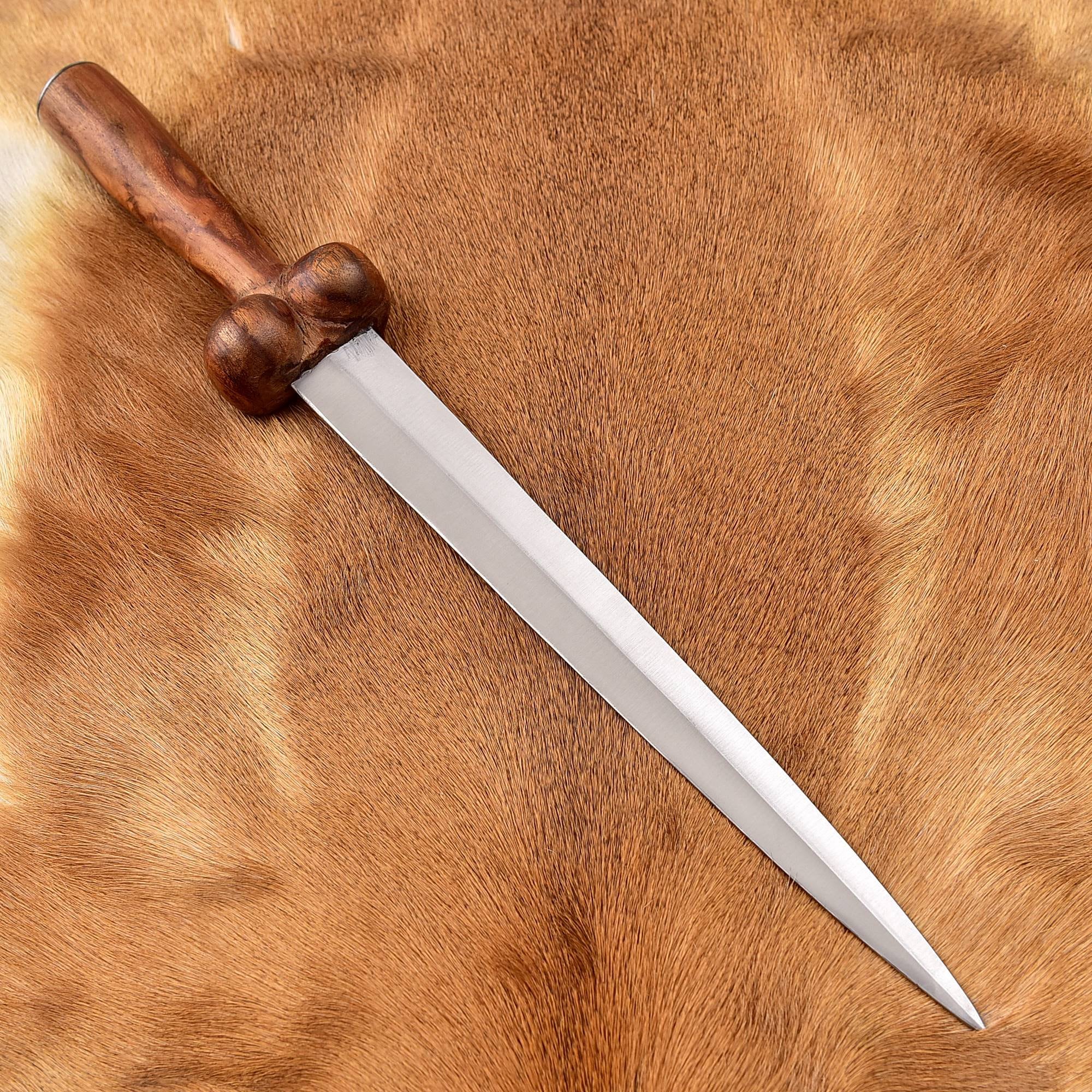 Hand Carved Steel Bollock Dagger: Medieval Rosewood Handle - Etsy