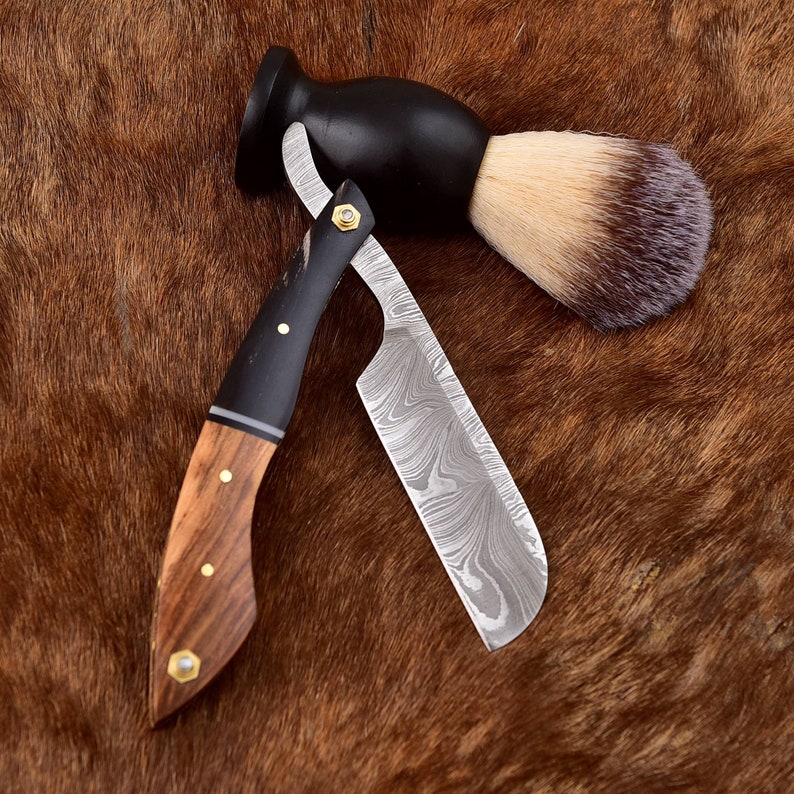 Damascus Straight Razor , Hand Made Damascus Shaving Straight Razor ...