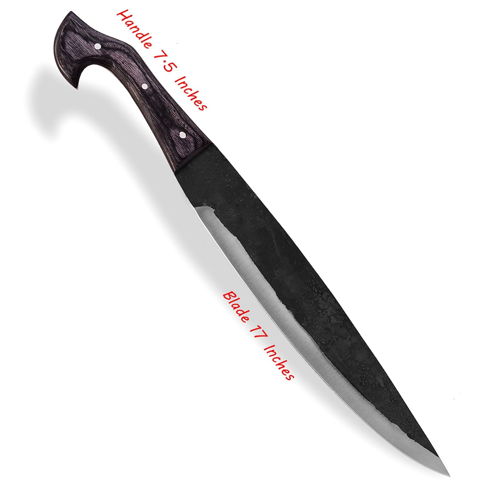 Custom Carbon Steel Barong Machete: Rosewood Handle, Short Sword - Etsy