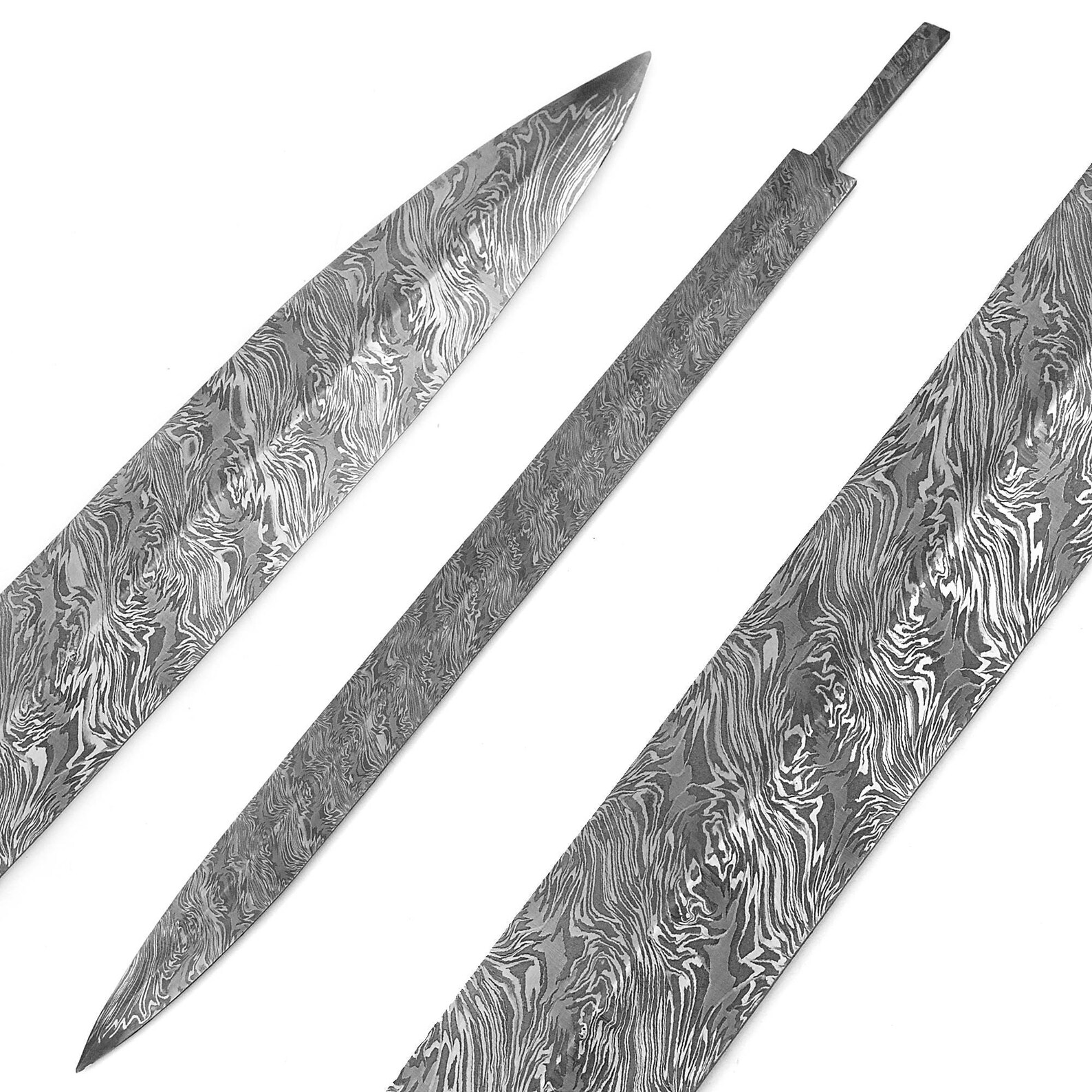 Artisanal Mastery Hand-forged Damascus Steel Bar for Crafting ...