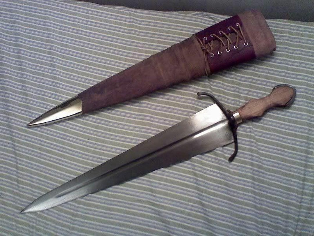 Italian Cinquedea Sword Replica – 15th Century Renaissance Collectible ...