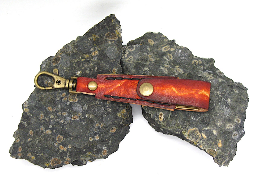 Stylish Leather ONE Key Holder Key Fob Key Cover Key - Etsy