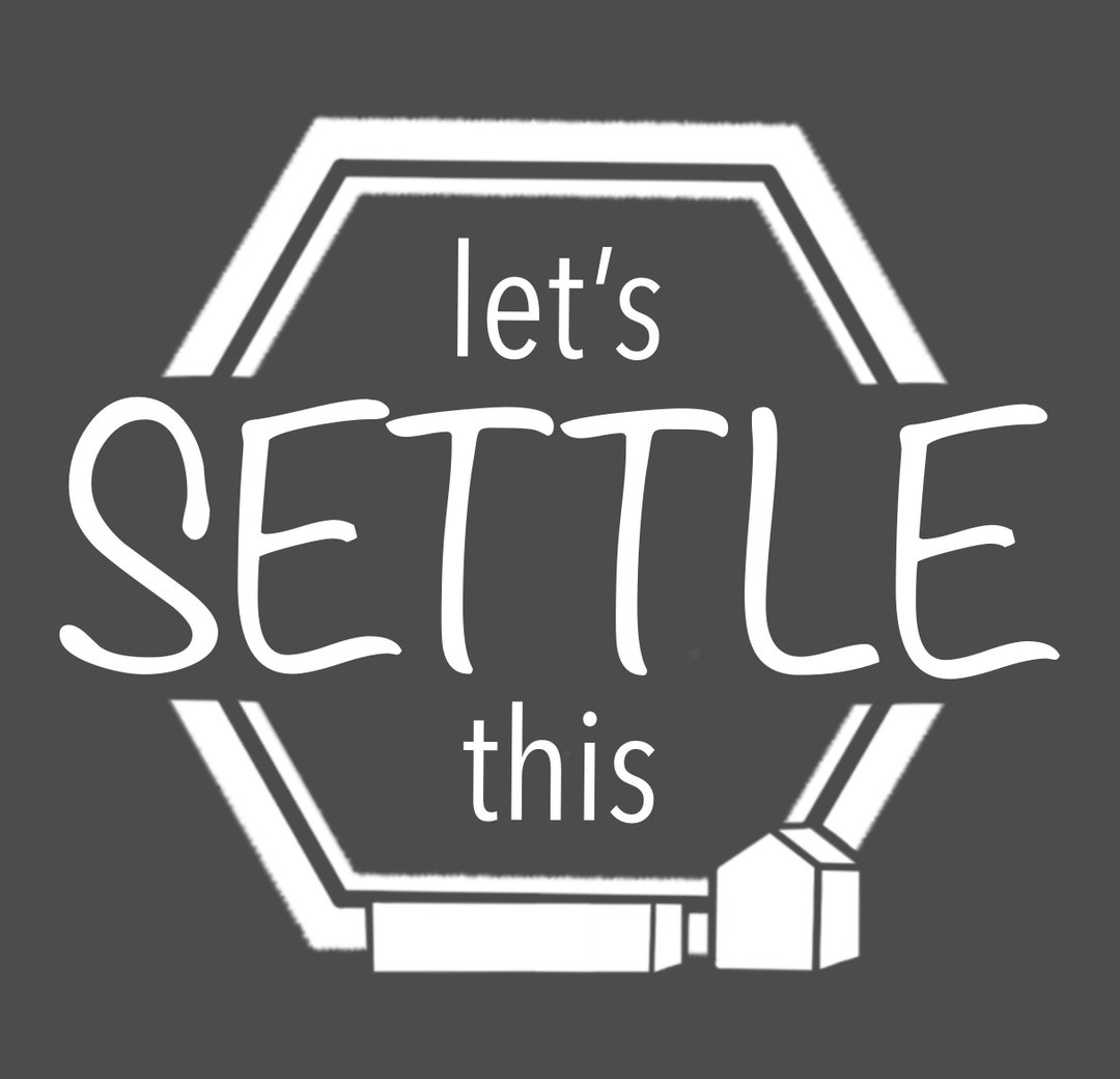 Let’s Settle This - 2.5” Vinyl Sticker - Etsy