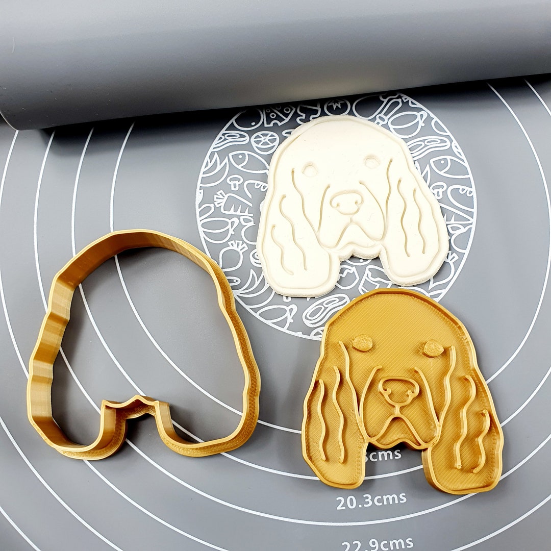 Cocker Spaniel Cookie Cutter Fondant Cutter Outline Cookie Cutter Stamp ...