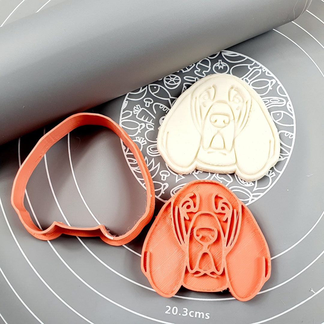 Bloodhound Cookie Cutter Fondant Cutter Outline Cookie Cutter Stamp 2 ...