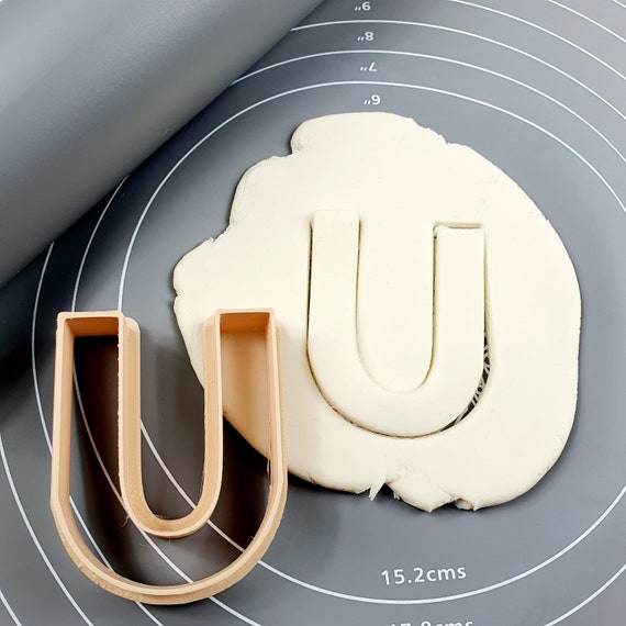 Letter U Cookie Cutter Fondant Cutter Outline - Etsy