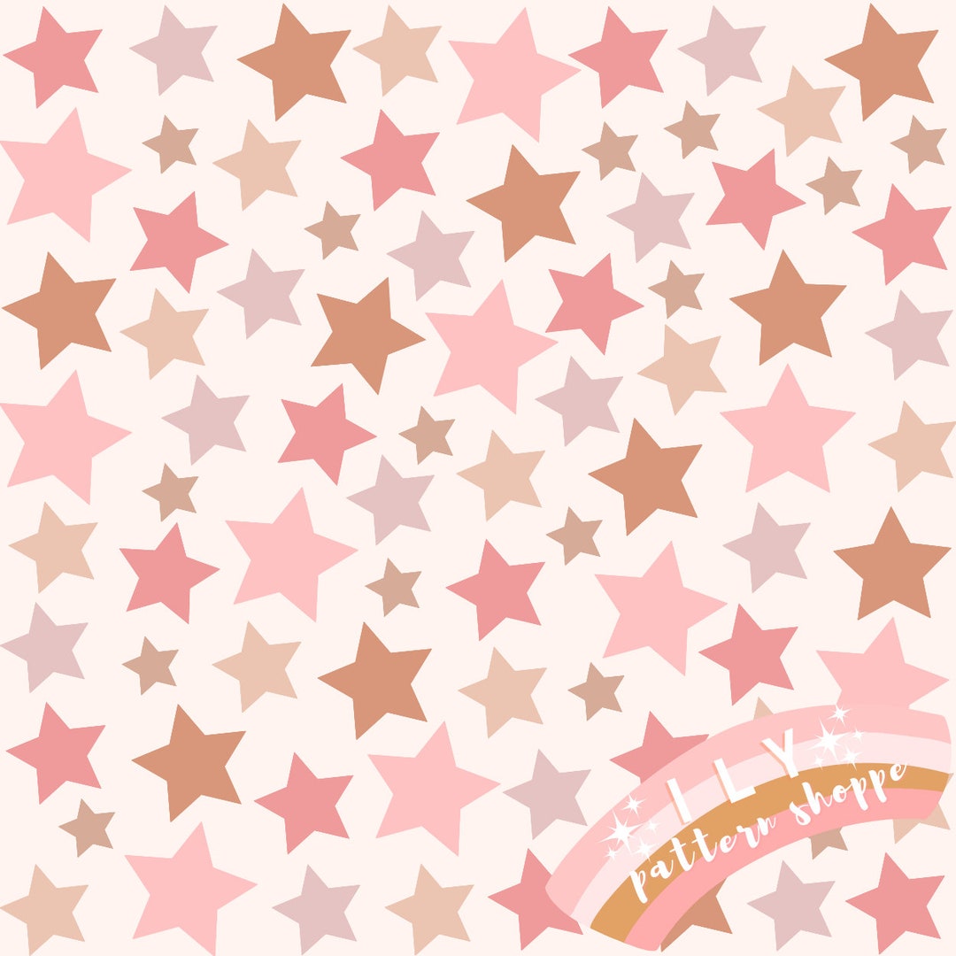 Retro Stars Seamless File, Fabric Seamless Design File. Retro Star ...
